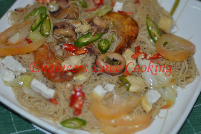 Engineers Love Cooking: MEE HON GORENG PUTIH / WHITE FRIED VERMICELLI