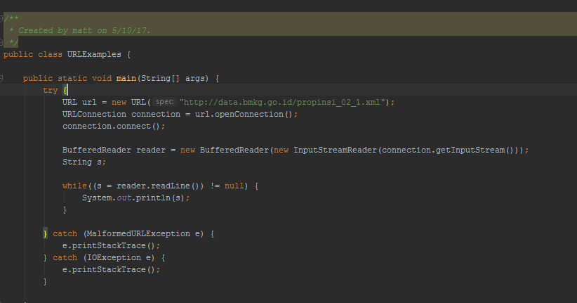 URL Connection Pada Pemrograman Java