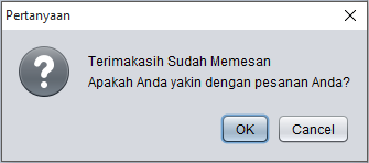Program Menu Cafe Sederhana Menggunakan Java