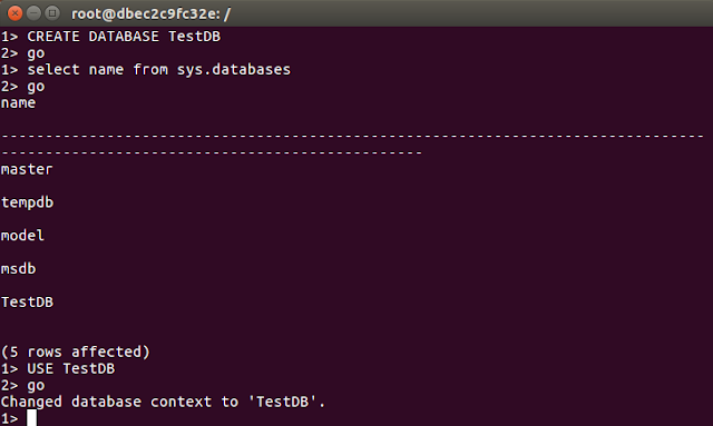 sql1996: Installation steps of SQL Server 2017 container image with Docker