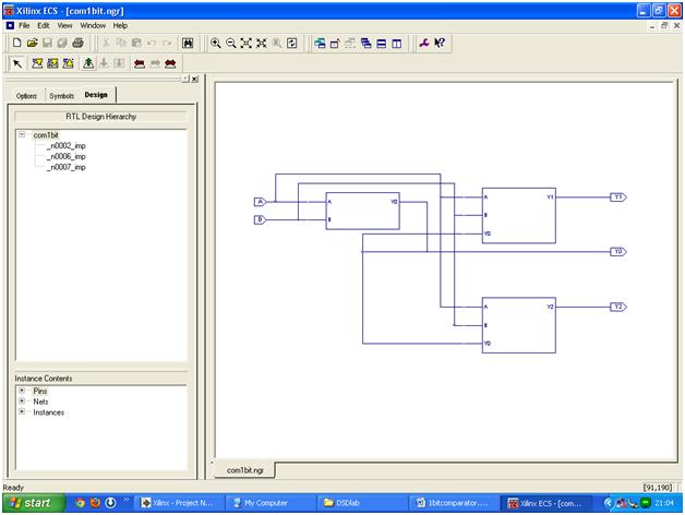 all that's buzzing: VHDL program coding for 1 bit comparator waveform ... all that's buzzing: VHDL program coding for 1 bit comparator waveform ...