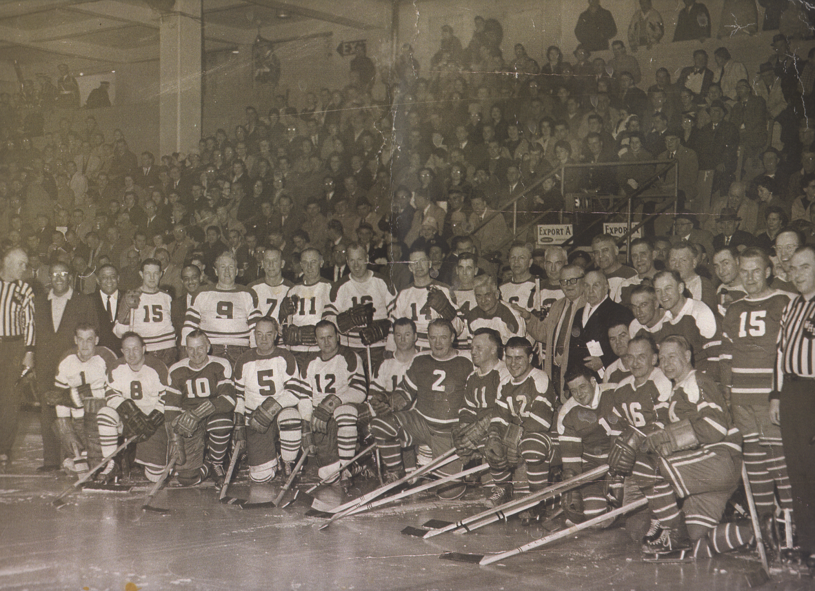 Vintage Photo of NHL Oldtimers Game in Vancouver