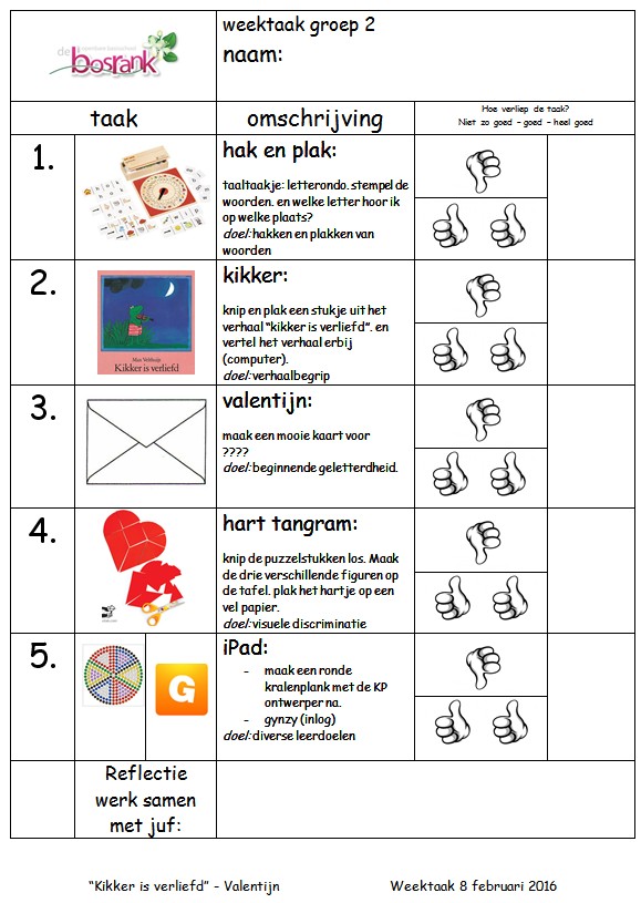 Juf Janet: 09. Weektaak