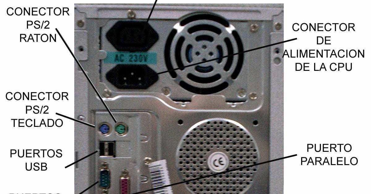 Conexiones externas de un PC: Conexiones externas de un PC