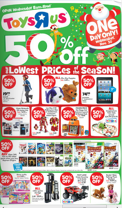 Barbara's Beat: Toys "R" Us 50% off sale today only