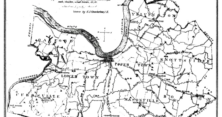 Ohio County, Kentucky History: Daviess County Map - 1876