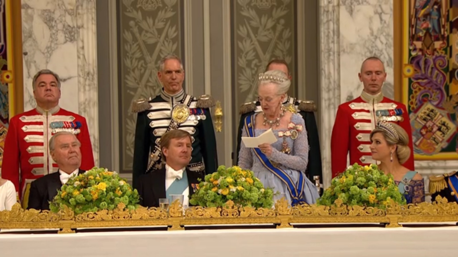 Dutch State visit to Denmark - Gala Dinner at Christiansborg Palace