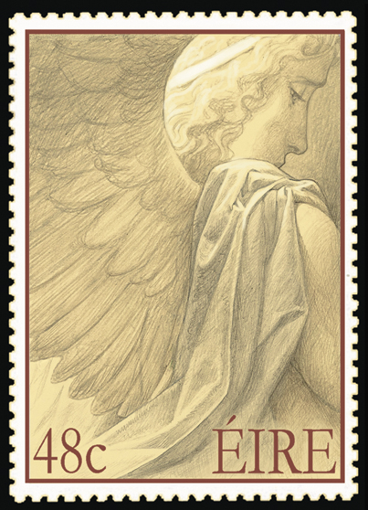 PJ Lynch Gallery: My Angel Stamp Design