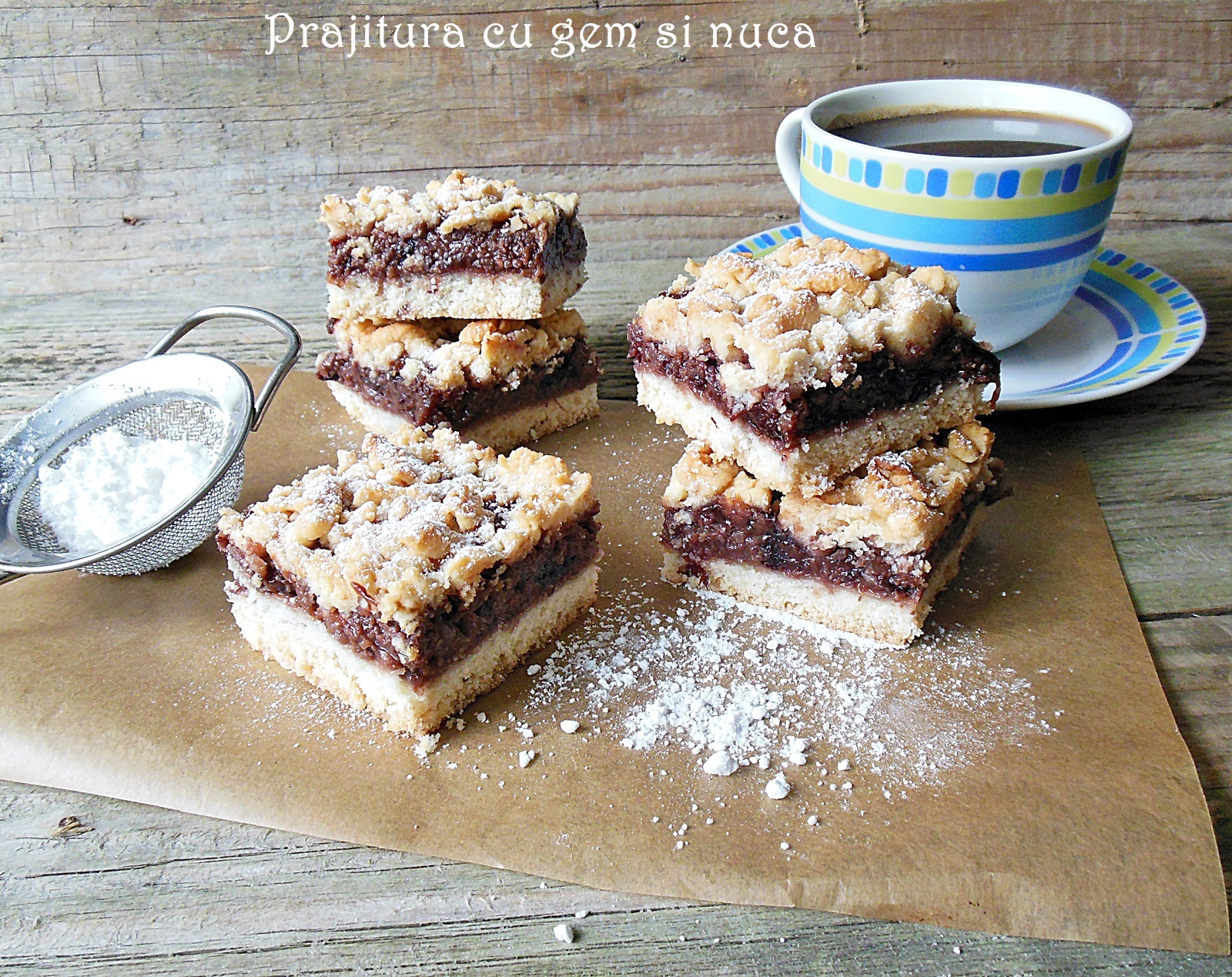 Rocsy in bucatarie: Prajitura cu gem si nuca