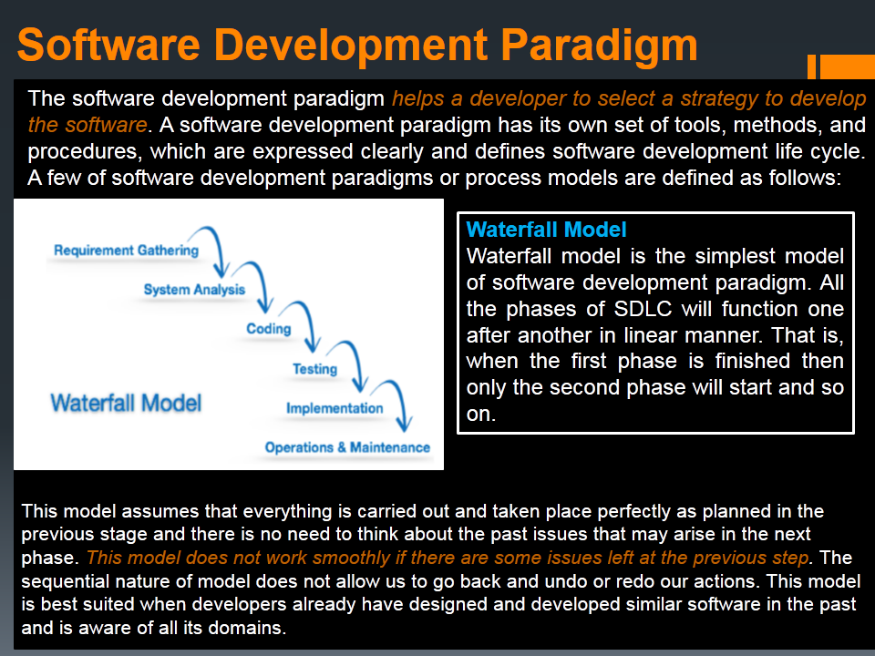 CS Basic Tutor : Activities for students: SE100: Software Engineering