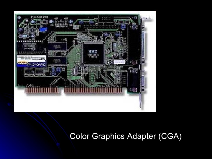 Partes de una PC: TARJETA GRAFICA CGA