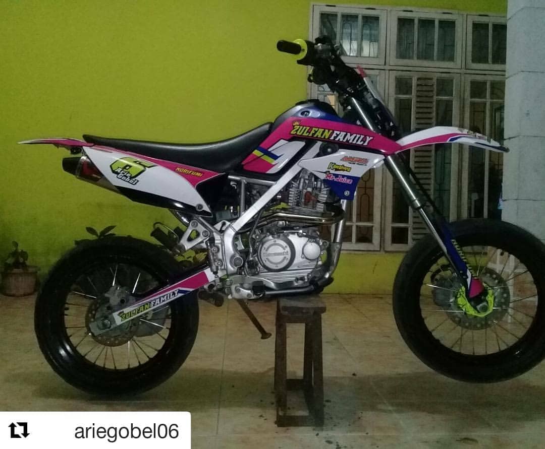 80 Foto Modifikasi Motor Trail Kawasaki KLX 150 Supermoto
