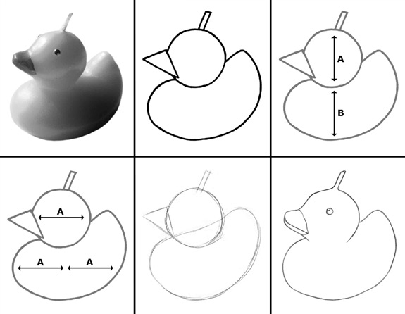 Learn Drawing: Shapes of a Duck