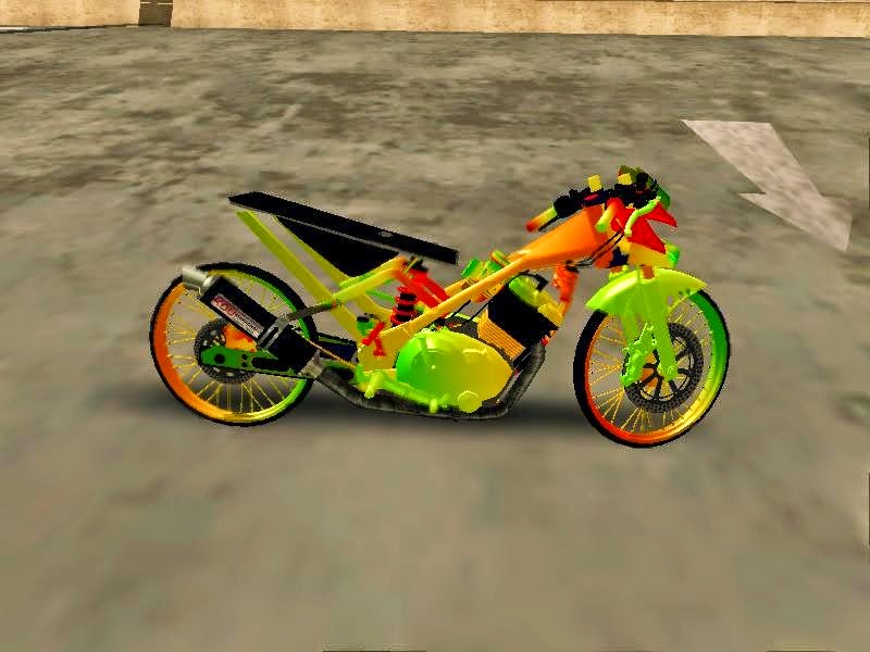 MOD GTA SA [DRAG BIKE] BAIHAQI™: Satria F 150 Nano-Nano
