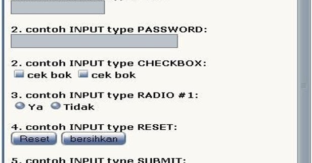 Pengetahuan Dunia IT & Islam: Membuat macam-macam Form dengan html Pengetahuan Dunia IT & Islam: Membuat macam-macam Form dengan html