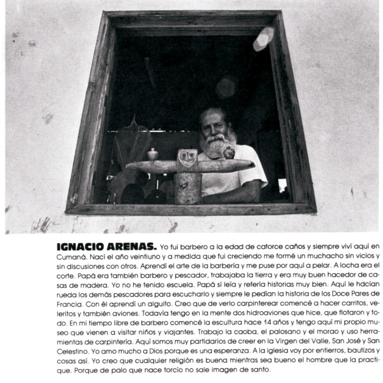 arte popular y artesanía de Venezuela: IGNACIO ARENAS - artista popular