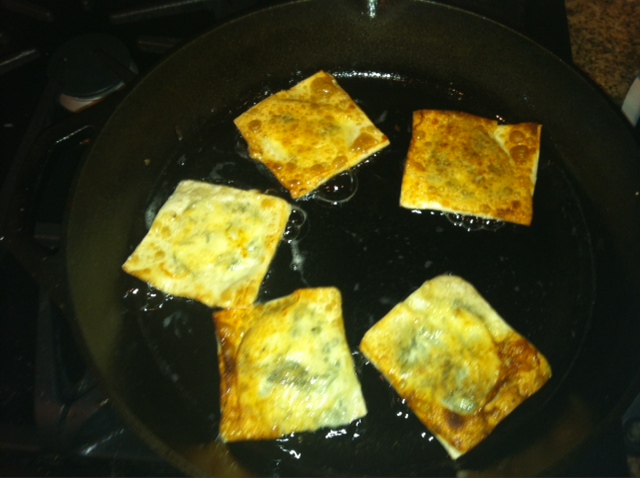 Cooking adventures the newlywed way!: Pan-Fried Spinach Ravioli