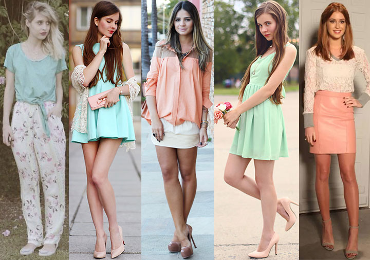Universo Feminino: Tendência: Looks tons pastéis