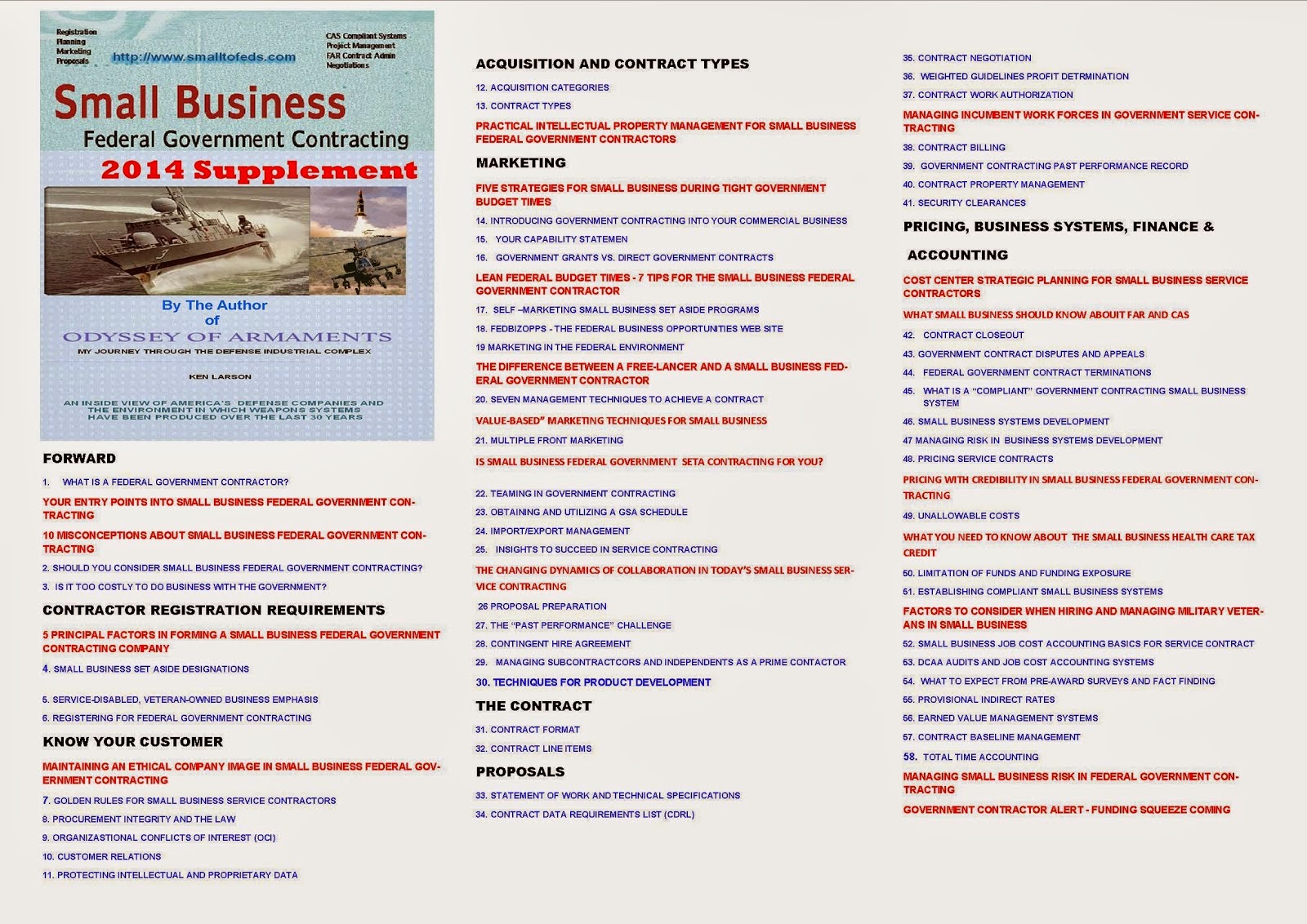 SMALL BUSINESS FEDERAL GOVERNMENT CONTRACTING ("Smalltofeds"): Free ...
