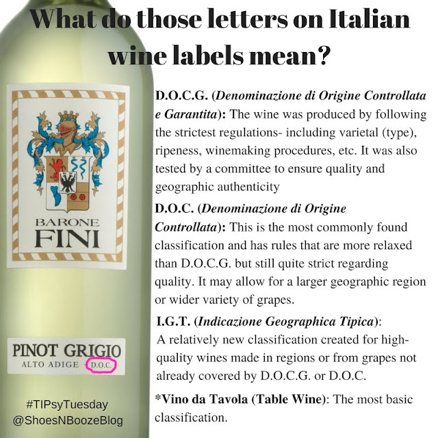 Shoes N Booze: Booze Clues: Fun Facts about Italian Wine for Ferragosto