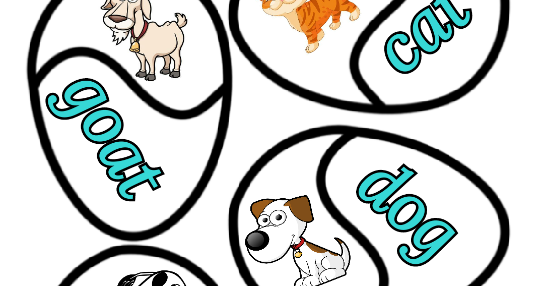 Vocabulary activity (animals cut and paste puzzle )