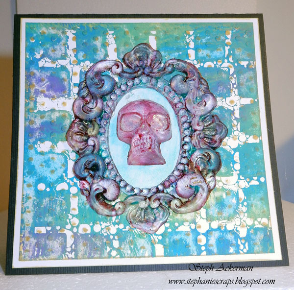 Live Laugh Scrap with Steph Ackerman: Framed Skull Card with Amazing ...