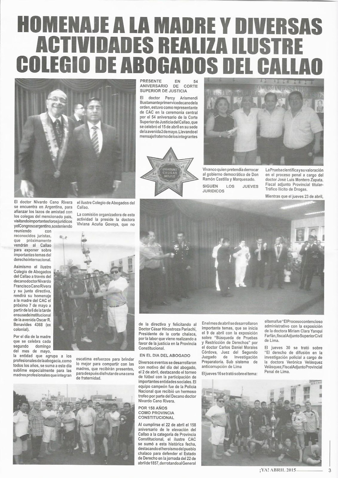 NOTAS PERIODISTICAS: 2015