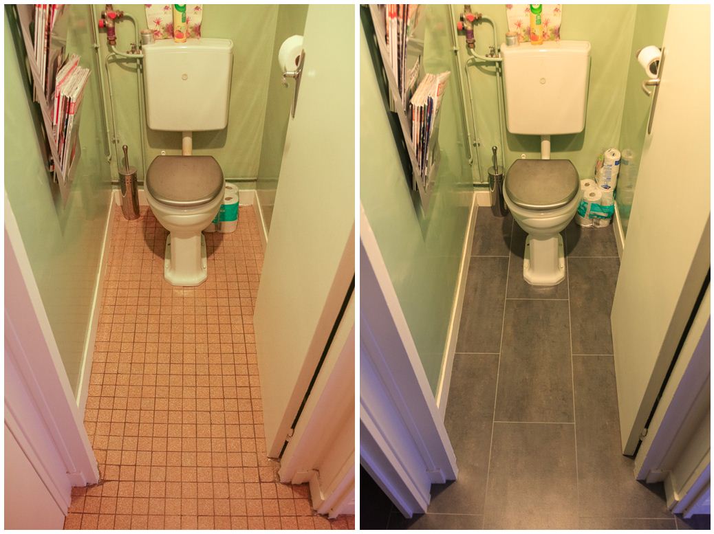 Agencer et Mijoter: Idée déco : Pose de dalles composites auto ...