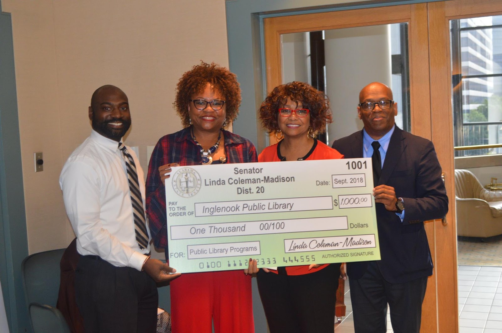 State Senator Linda Coleman-Madison Presents $13,000 in Donations to ...
