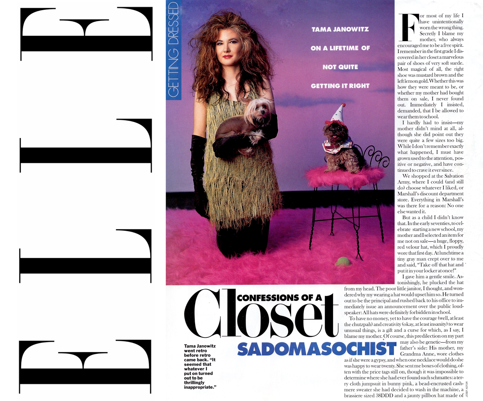 JILL ABRAMS: TAMA JANOWITZ'S ICONIC "SLAVES OF NEW YORK" - 30 YR ...