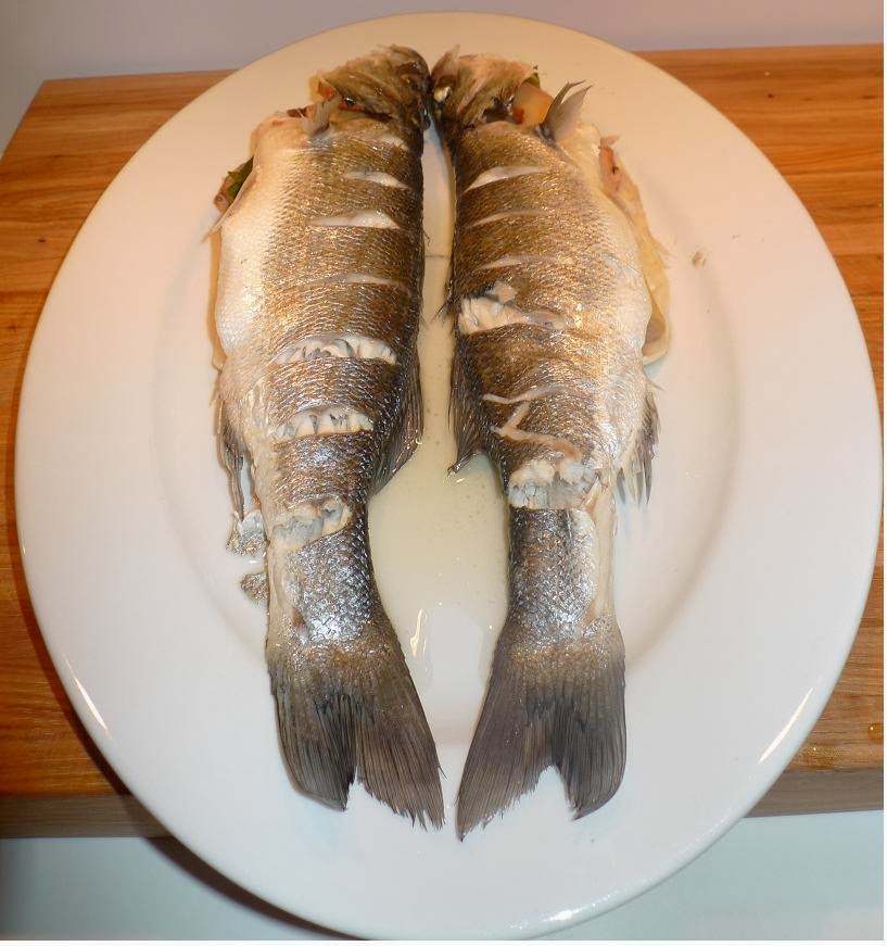 Amporn's Thai Kitchen: Thai steamed Bronzini fish with lime sauce