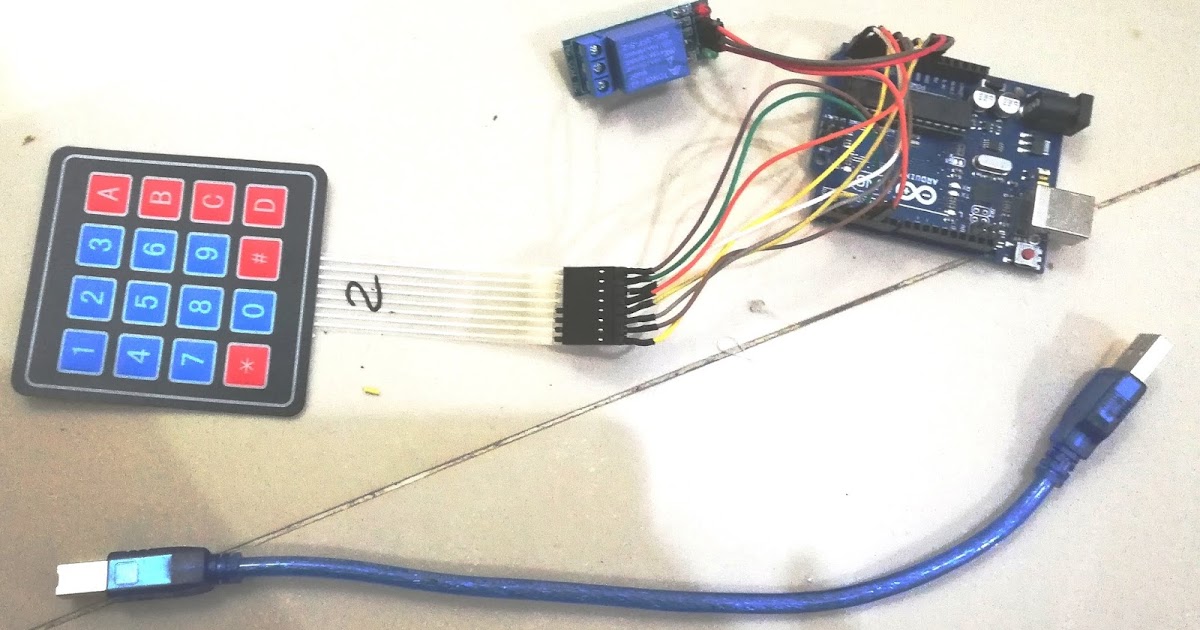 Aplikasi arduino keypad relay