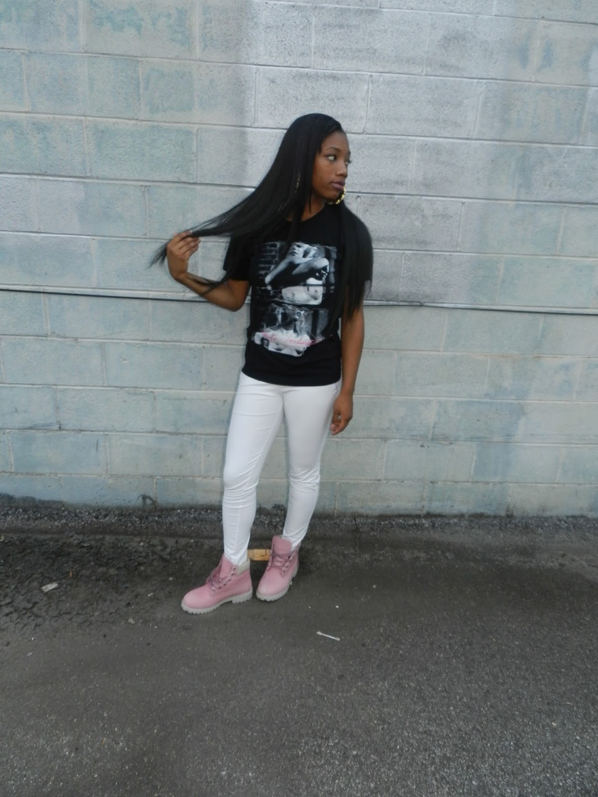 Through Yinkas Eyes : Pink Timbs