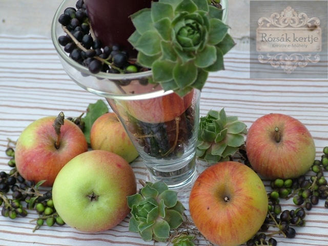 Rózsák Kertje Virág és Dekor: Őszi dekorációs ötletek almával