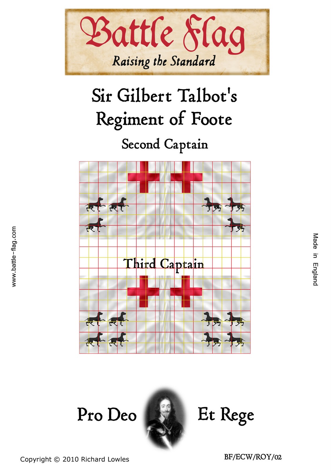 New 28mm Wargame Flags for the English Civil War |Battle Flag