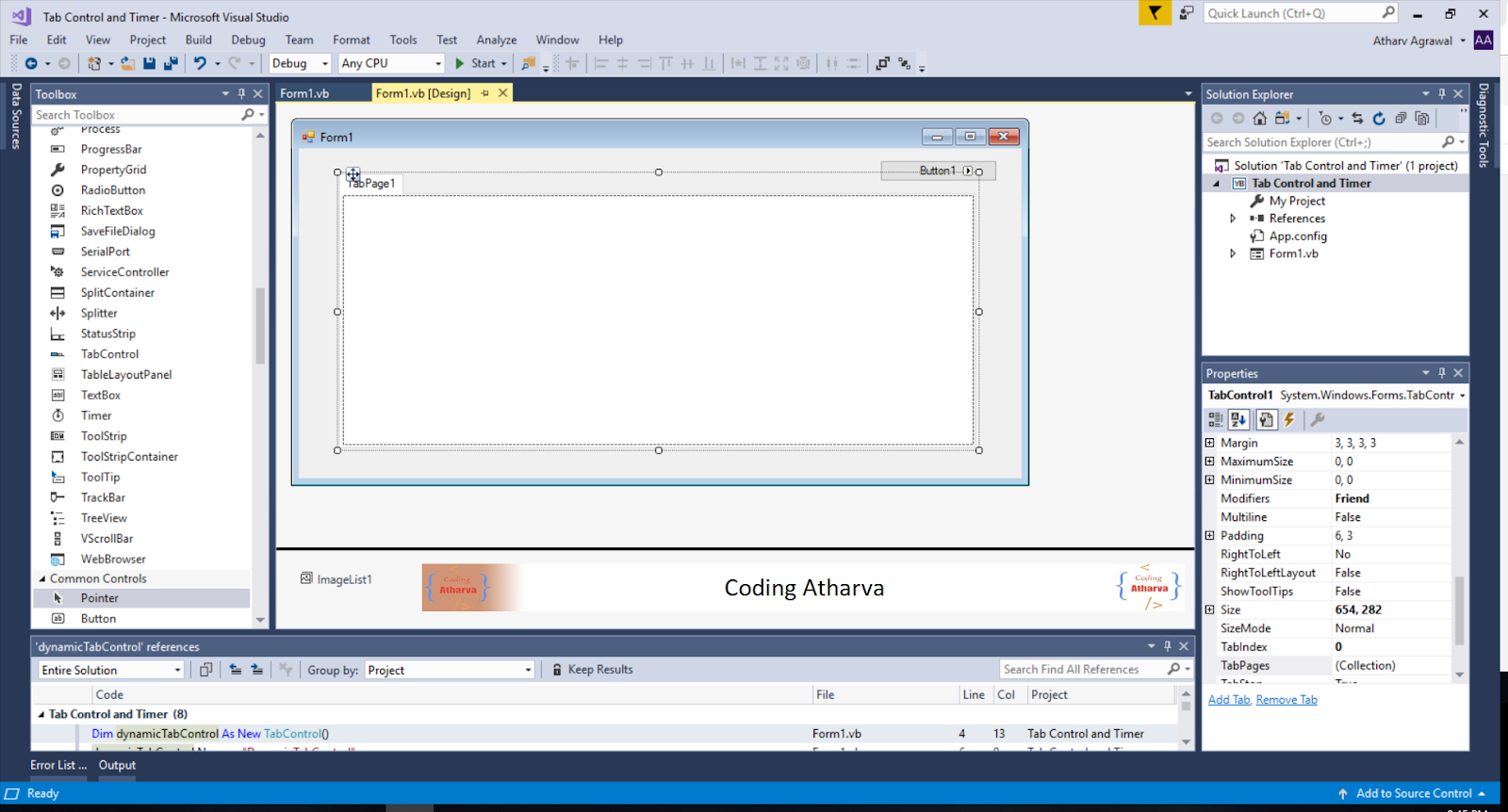 33 Program for Tab Control And Image List in VB.NET ~ Coding Atharva