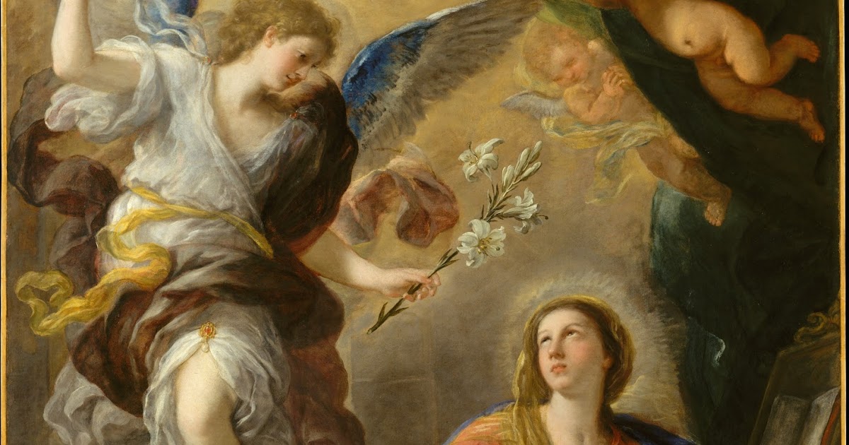 Imagens da Anunciação do Anjo a Virgem Maria, pinturas, vitrais, ícones