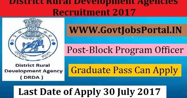 District Rural Development Agency Recruitment 2017– 18 Block Program ...