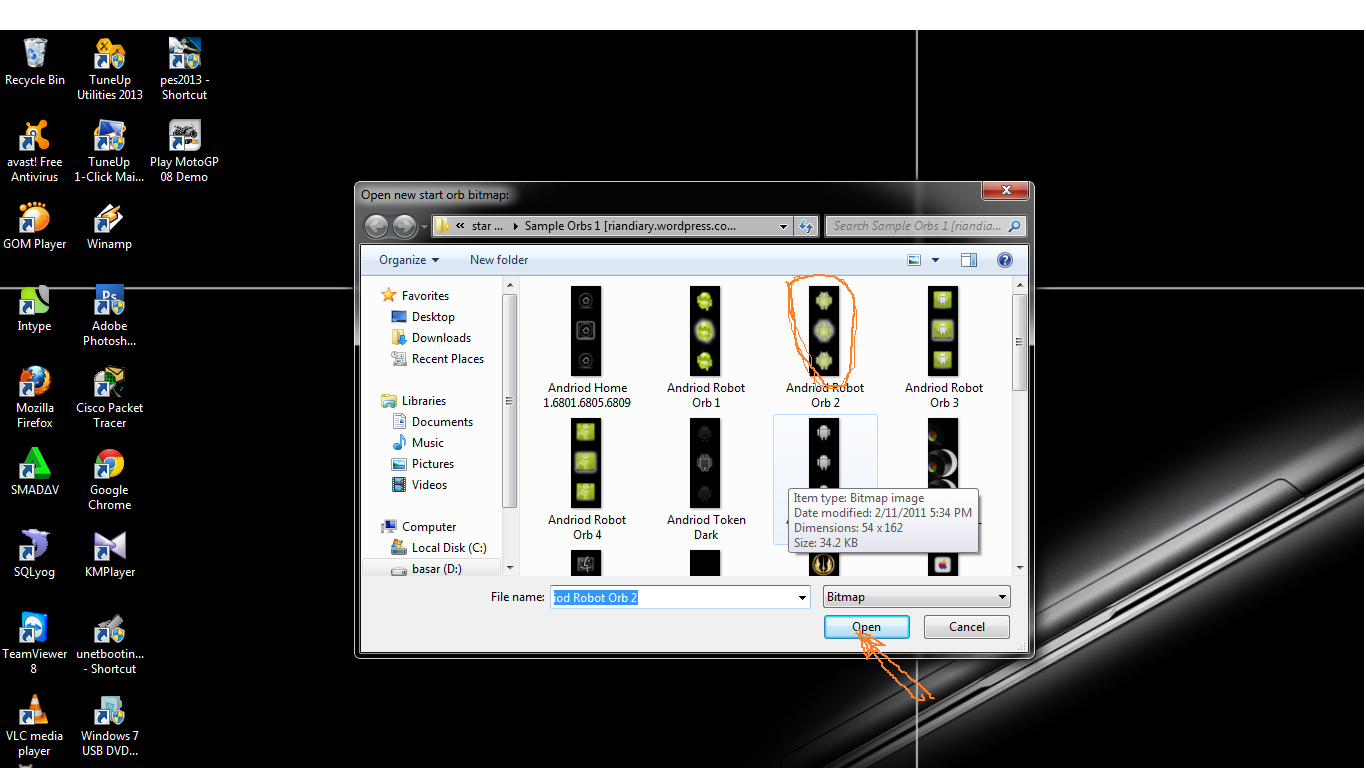 Imajinasi: Cara Mengganti Tombol Start Windows 7