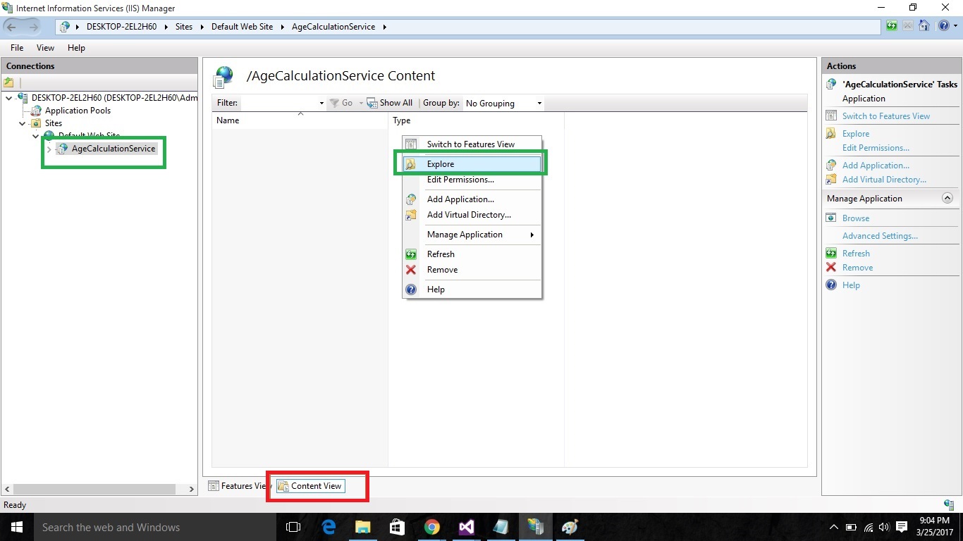 Host A Web Service In IIS Few Simple Steps ~ Guruji Point - Code You ...