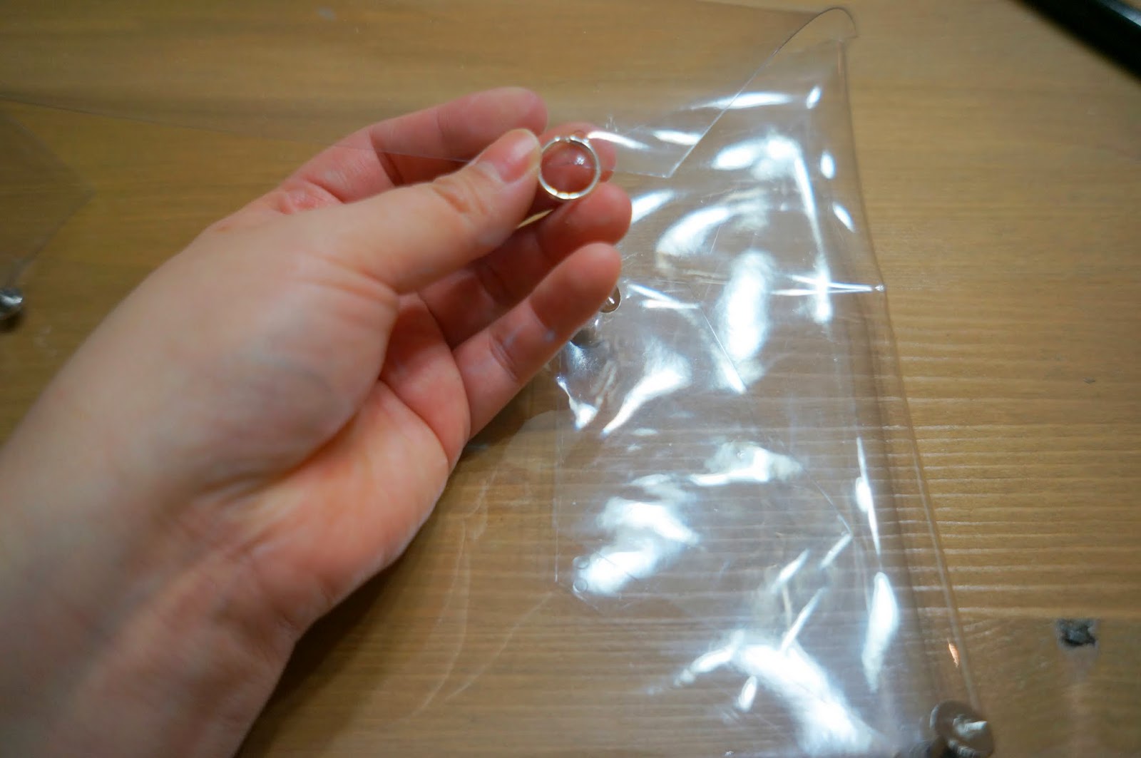 DIY Clear Envelope Clutch
