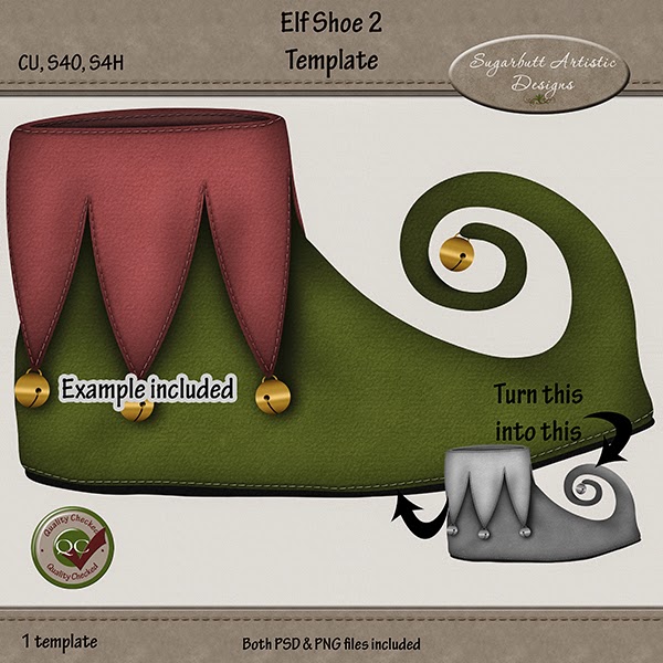 Sugarbutt Artistic Designs: New baby elf & elf shoe templates now in stores