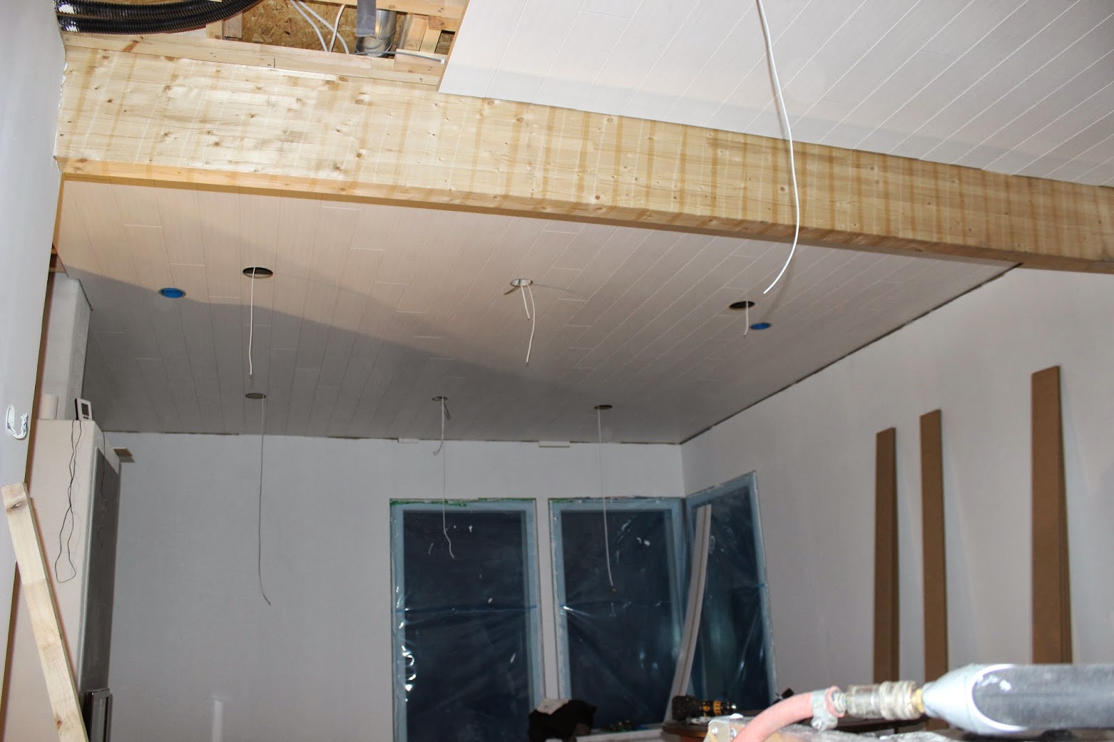 Pieni talo pellolla: Panelia kattoon