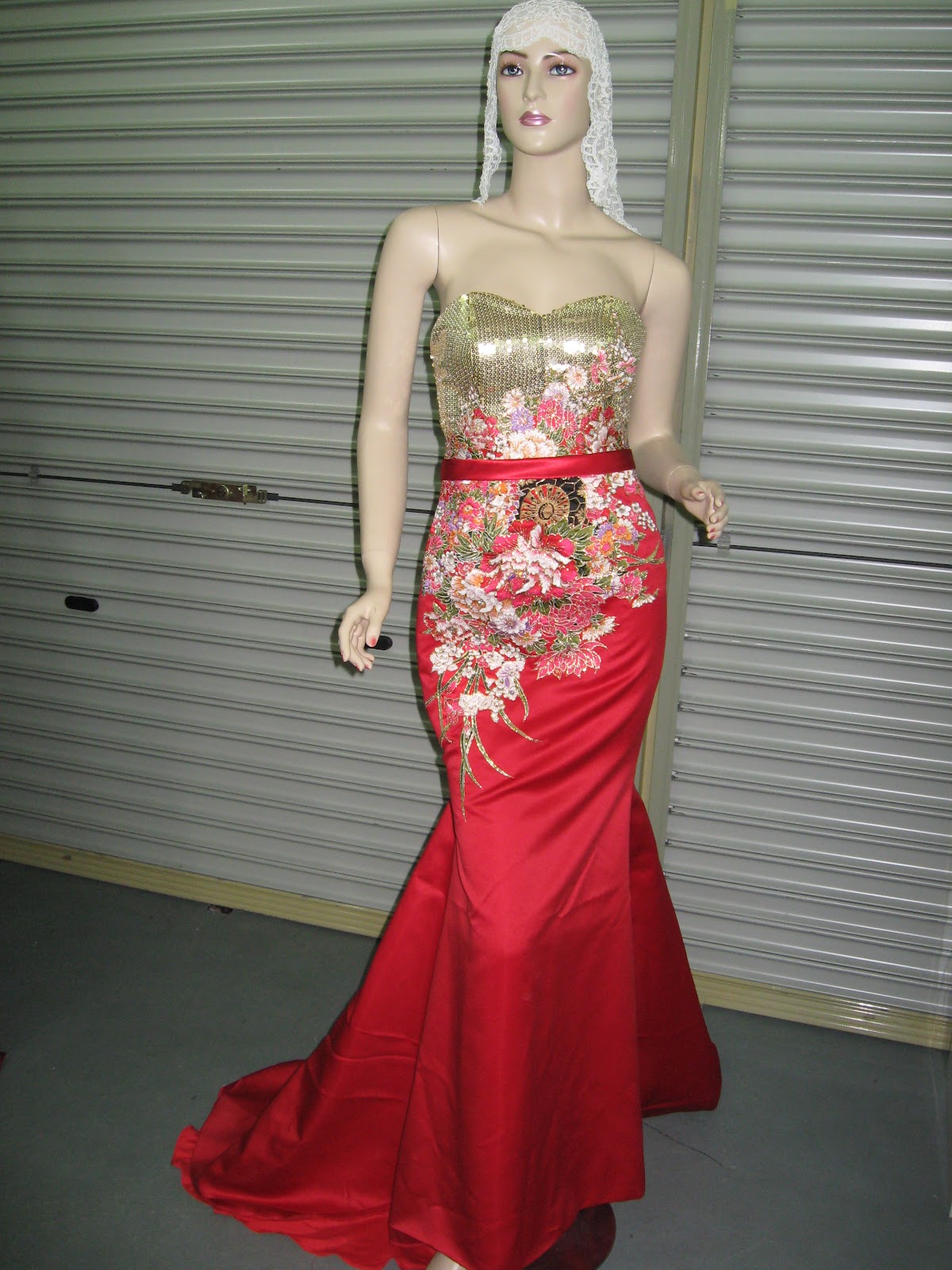 Jenn Tailoring: Red Wedding Gaun