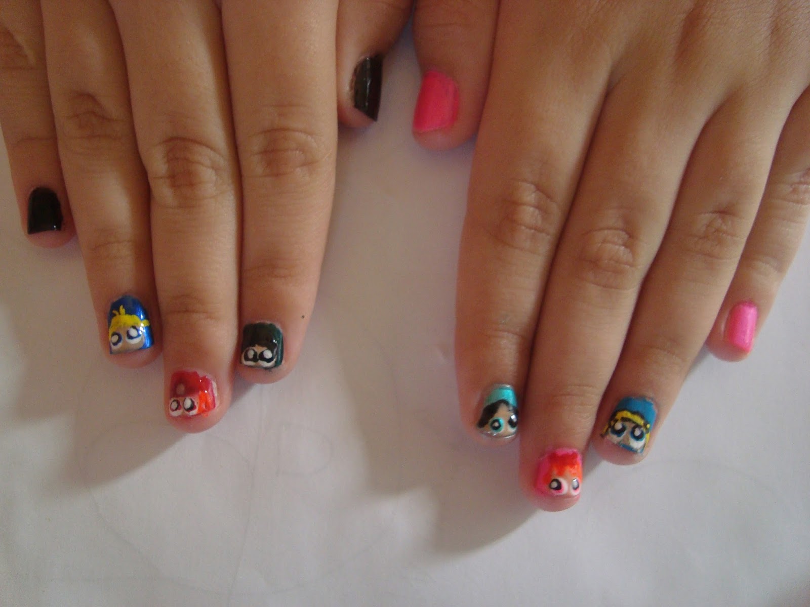 Once More With Feeling: Powerpuff Girl Nails!