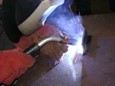 El regreso al futuro personal: Una barandilla sencilla (2): Soldando ...