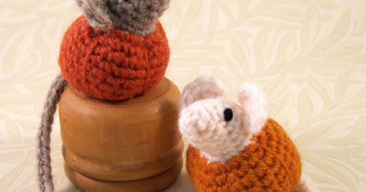 LucyRavenscar - Crochet Creatures: Little Pumpkin Mice - free amigurumi ...
