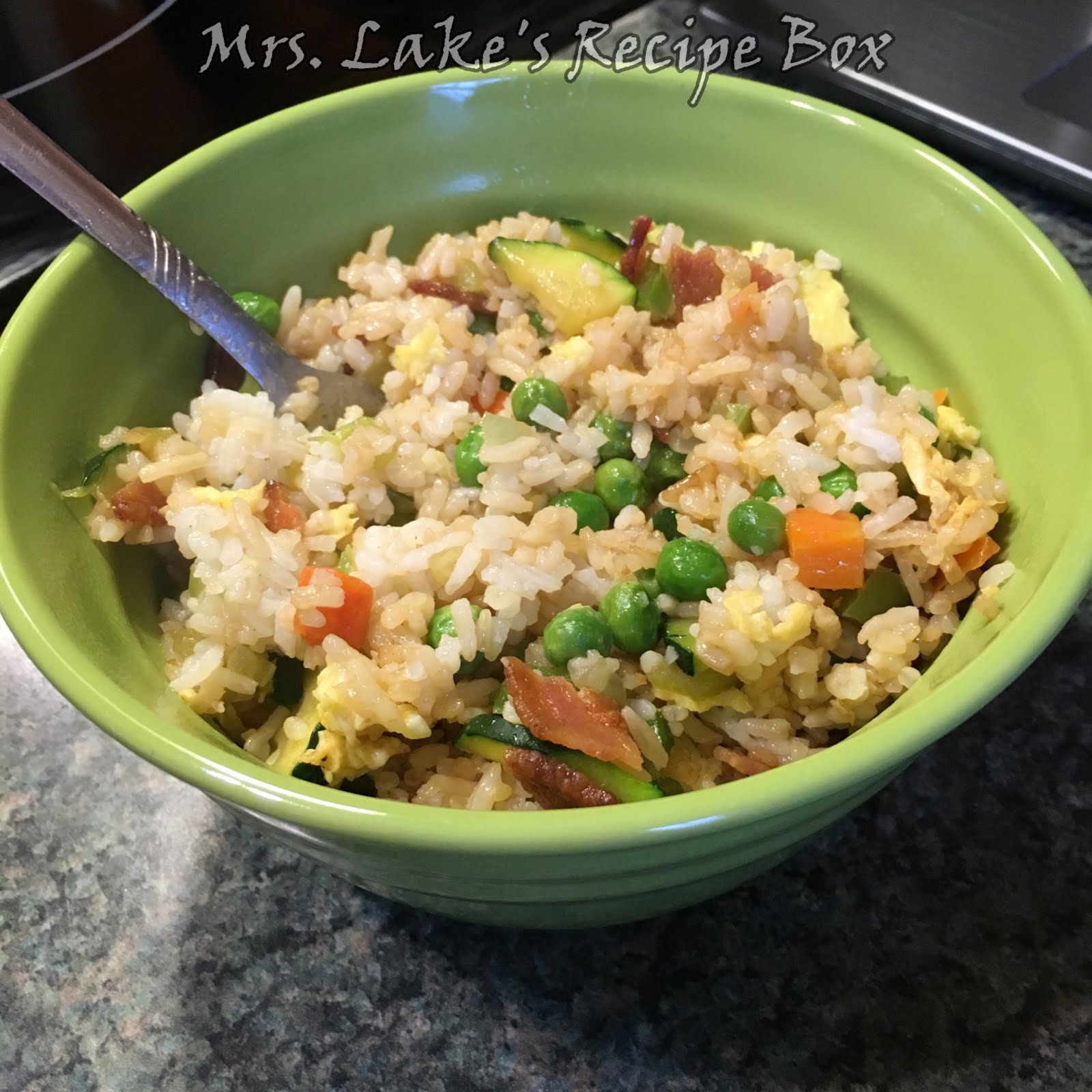 Mrs. Lake's Recipe Box: Fried Rice (Ham or Shrimp)