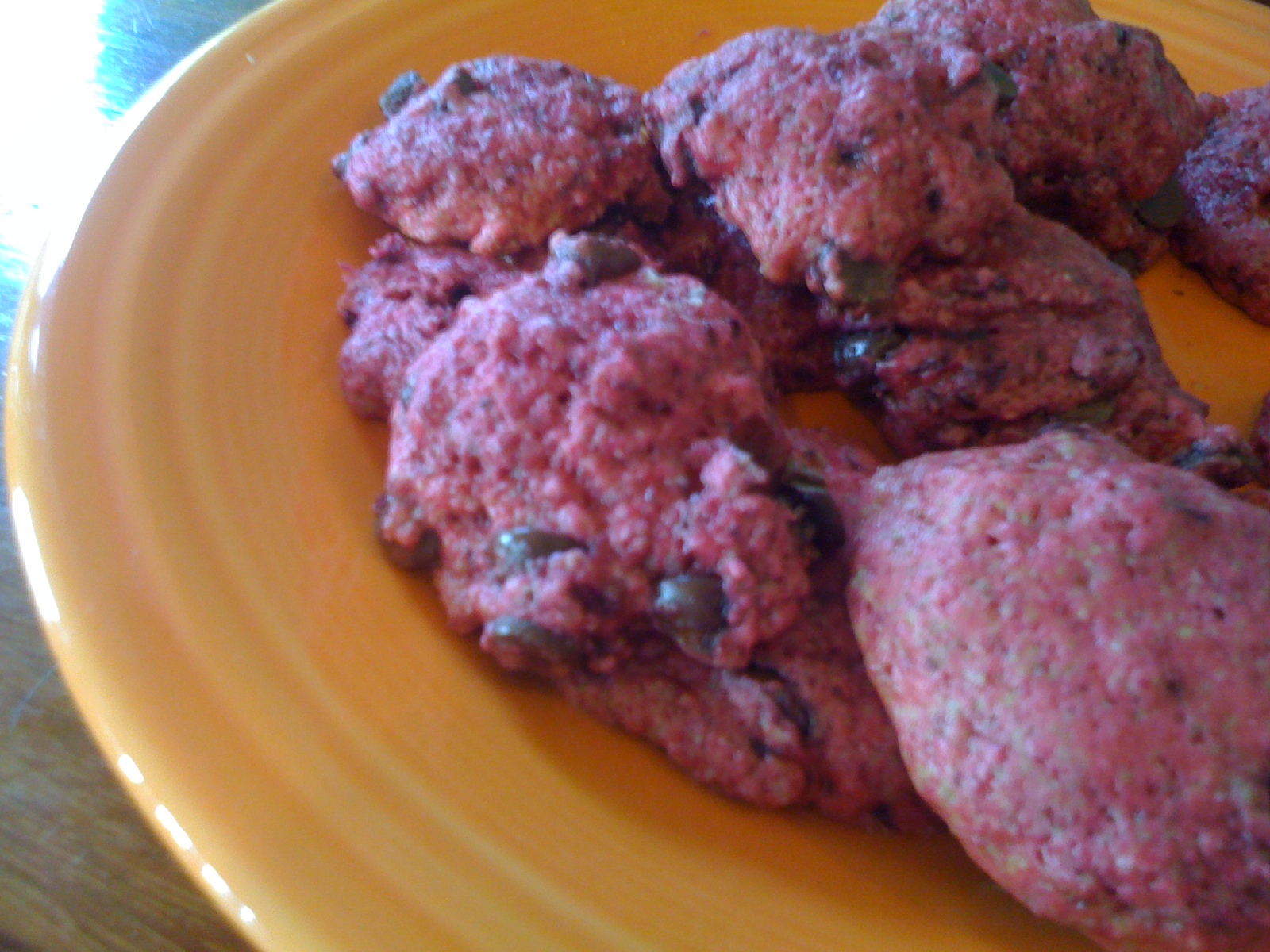 little bits and bobbin: Fairy Food: Katie's Beet Choco Cookies