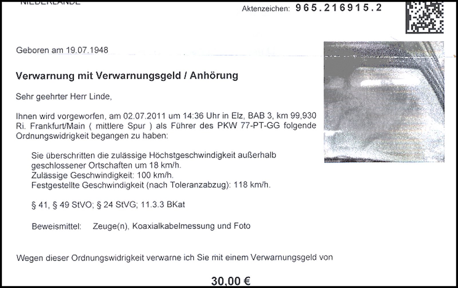 Lindependant: Bekeuring